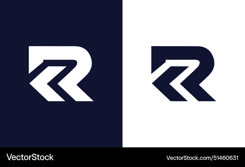Rc letter logo design template Royalty Free Vector Image