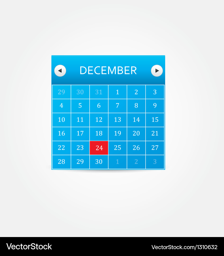 Calendar Royalty Free Vector Image - VectorStock