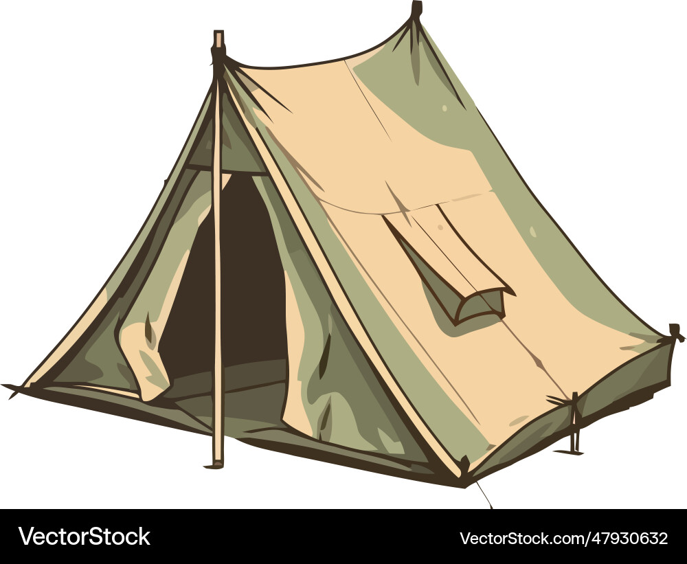 Camping tent Royalty Free Vector Image - VectorStock