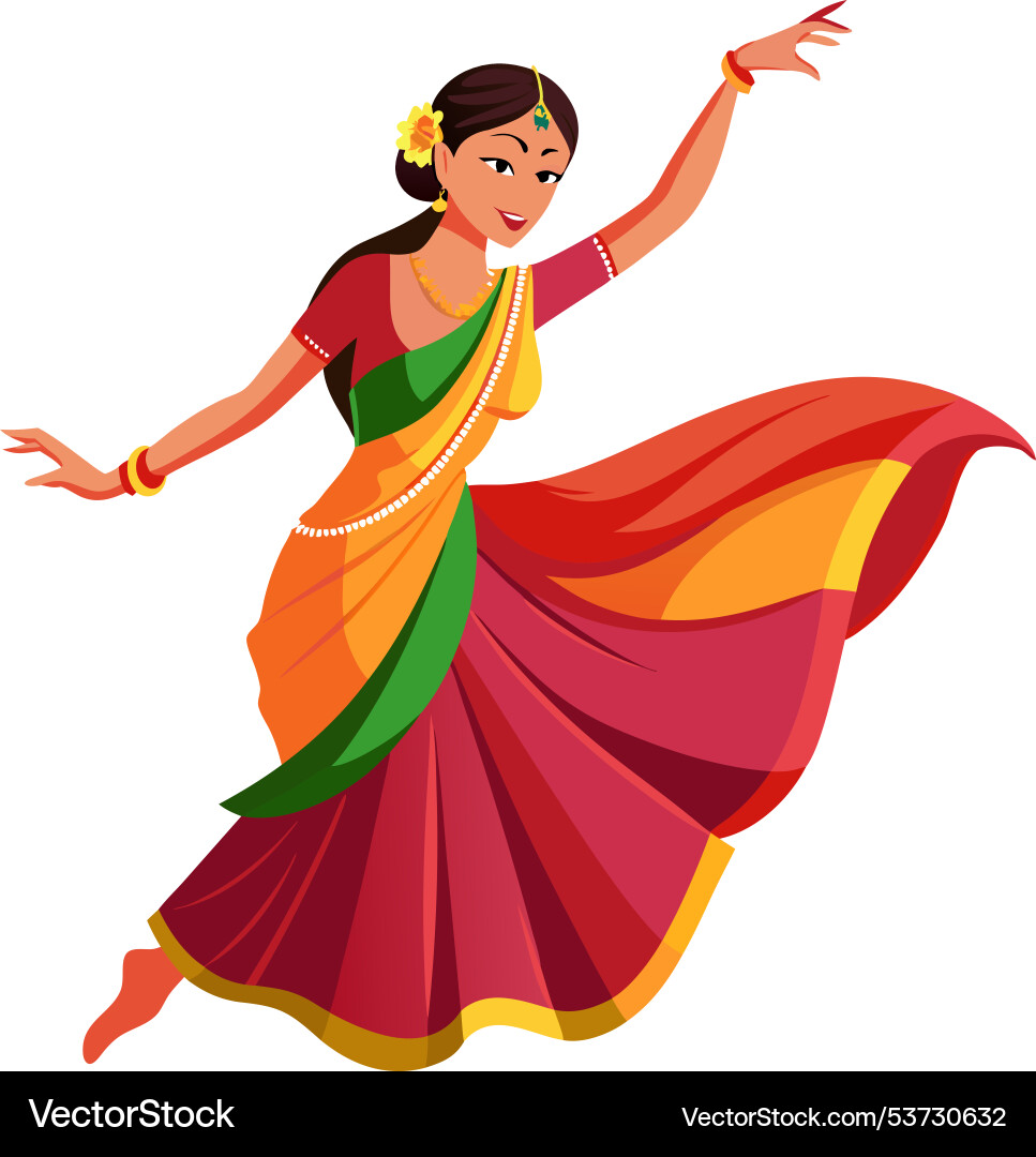 Classical dancer color 4 Royalty Free Vector Image