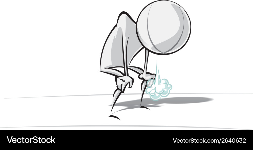 Exhausted Runner Royalty Free Vector Image - VectorStock