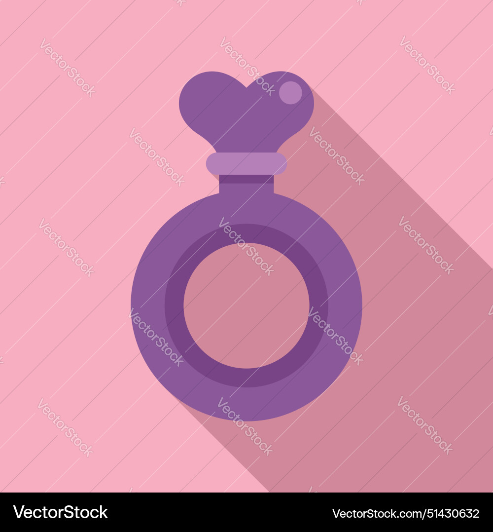 Flat design engagement ring Royalty Free Vector Image