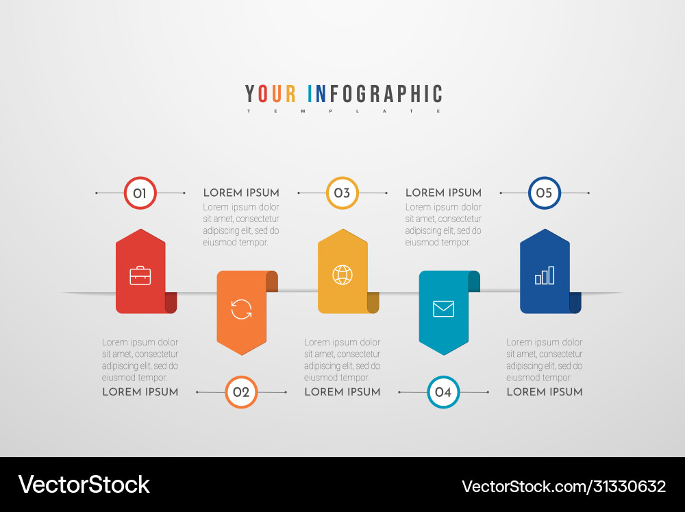 Infographic design with icons Royalty Free Vector Image
