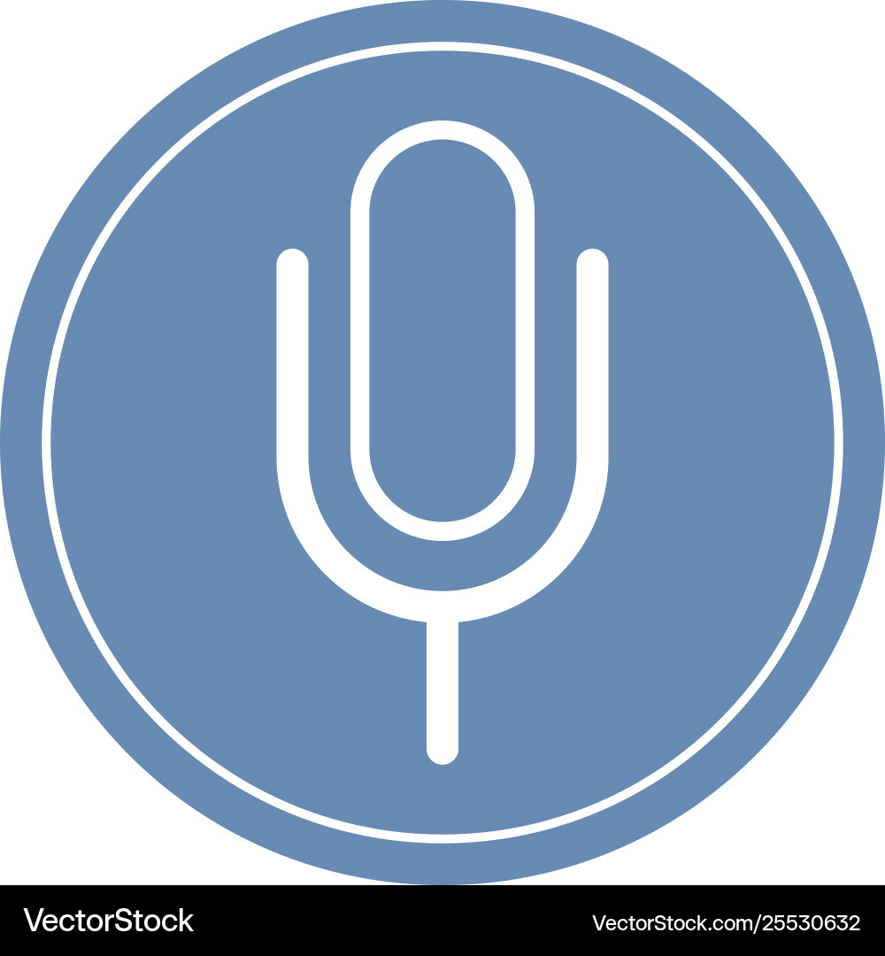 Microphone sign icon Royalty Free Vector Image