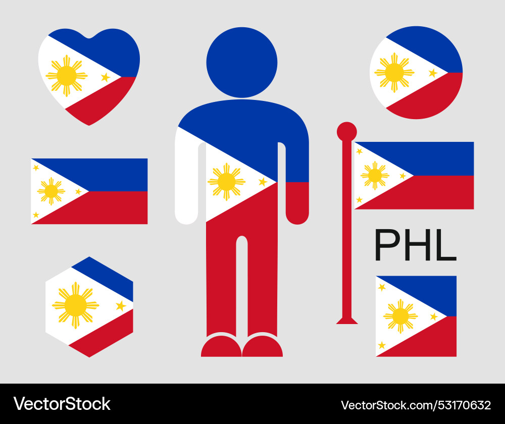 Philippine flag Royalty Free Vector Image - VectorStock