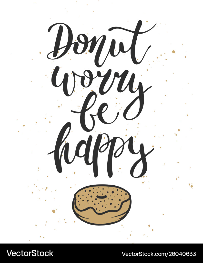 Card with hand drawn unique typography design Vector Image