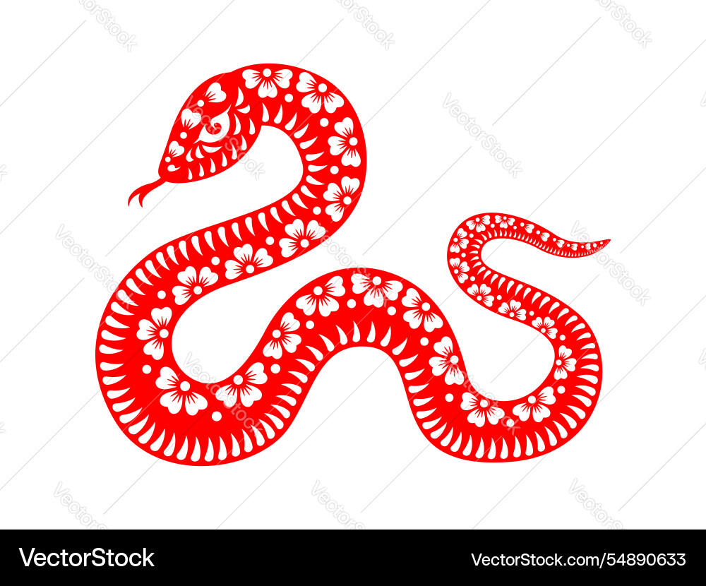 Chinese Lunar Snake New Year Symbol Royalty Free Vector
