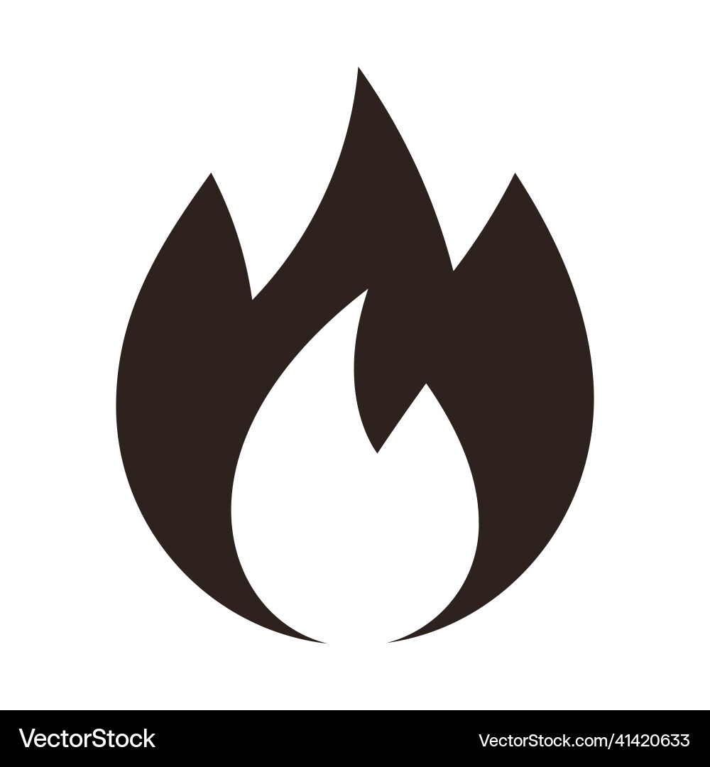 Fire icon Royalty Free Vector Image - VectorStock