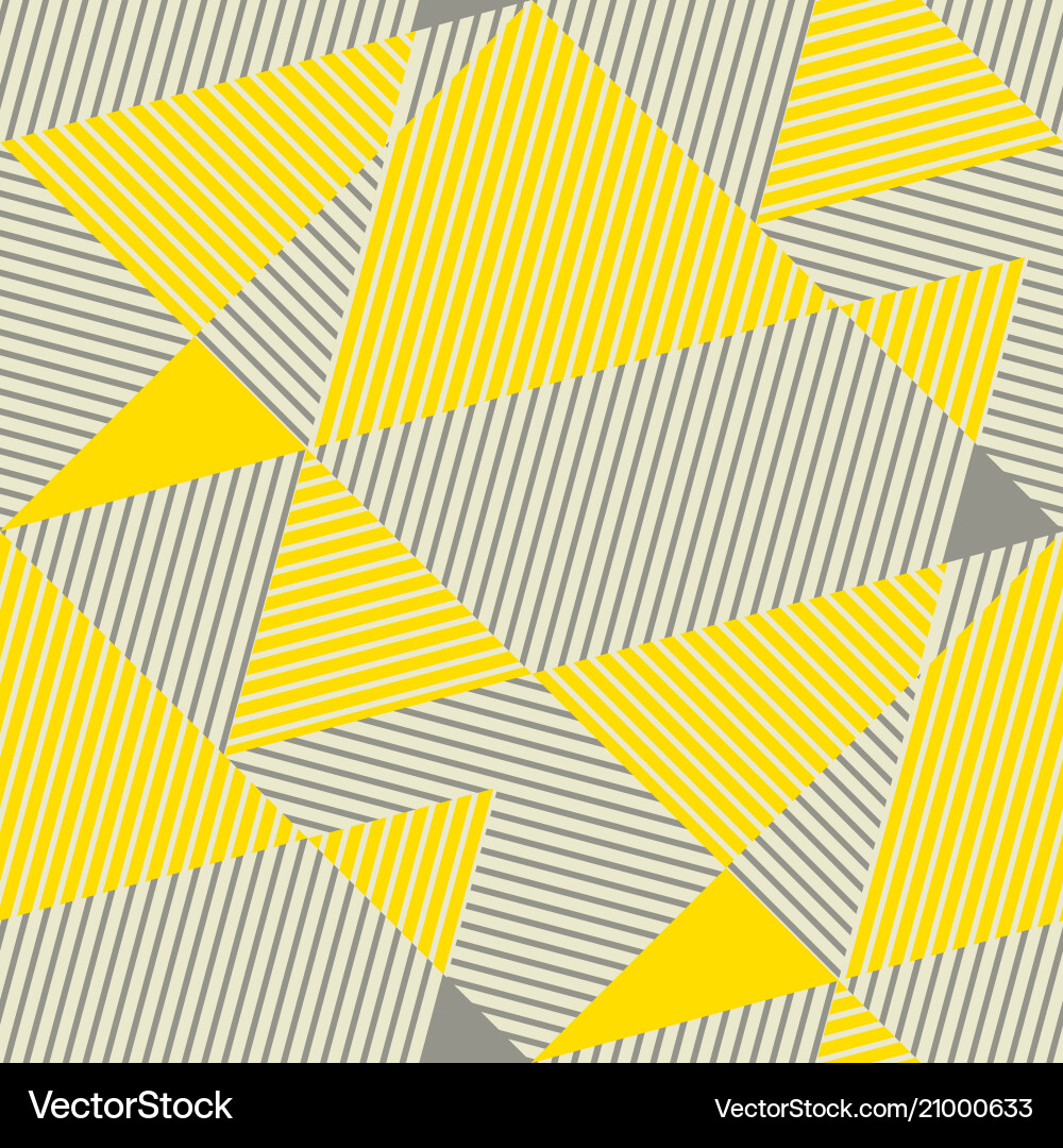 Geometric Yellow & Gray Pattern Royalty Free Vector
