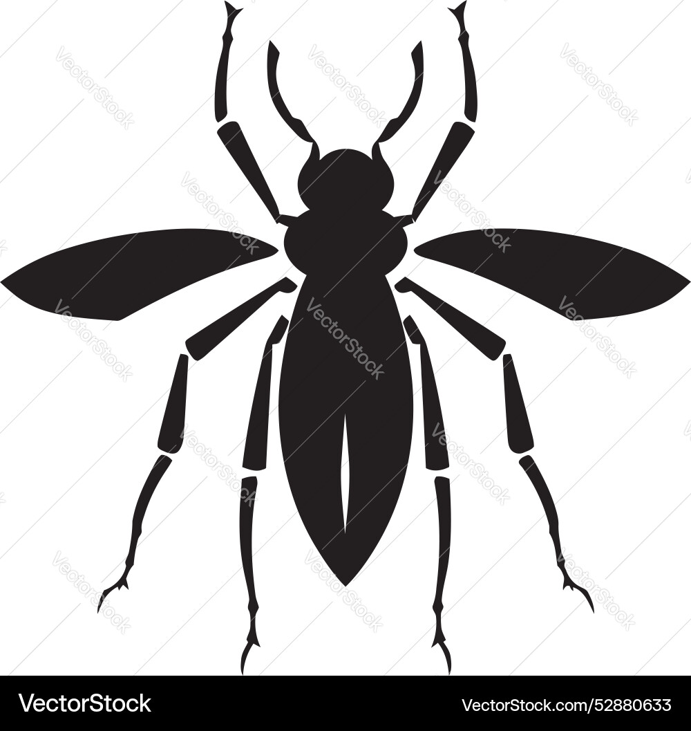 Insect Elegance In Sculpted Stick Royalty Free Vector Image