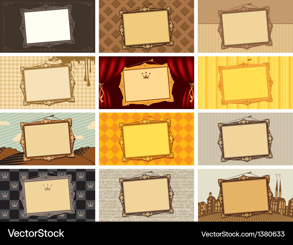 Picture frame Royalty Free Vector Image - VectorStock