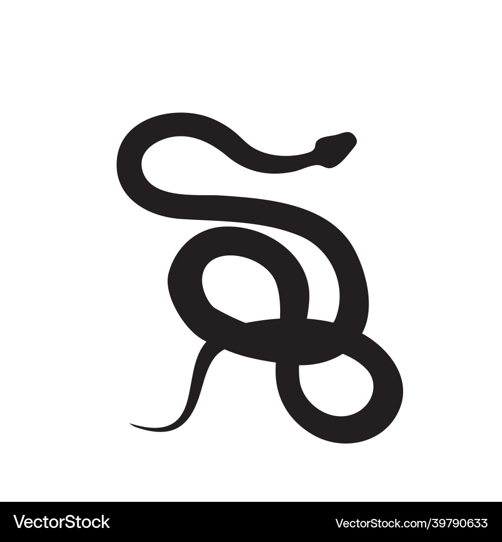 Snake icon viper symbol serpent sign Royalty Free Vector