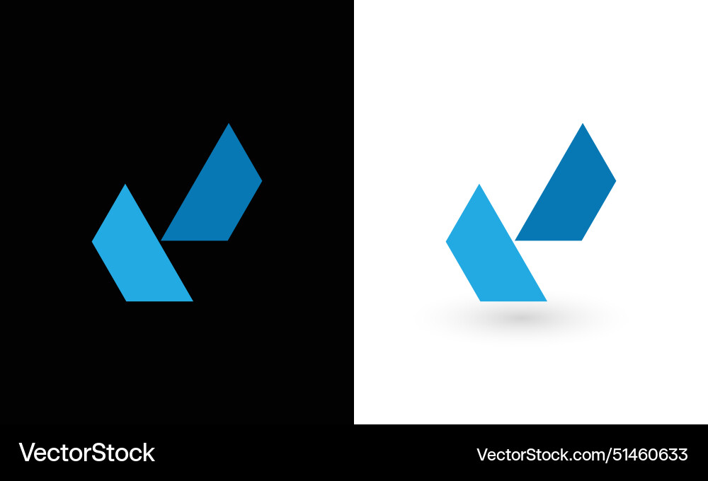 V letter logo design Royalty Free Vector Image