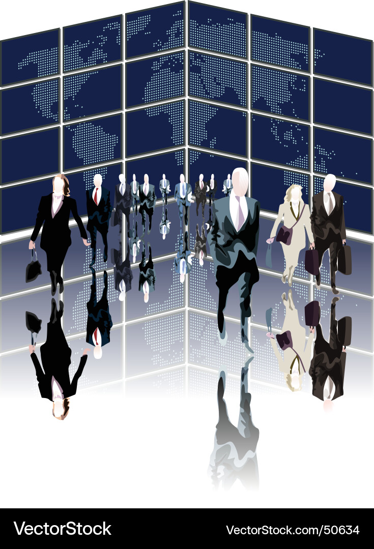 Business world Royalty Free Vector Image - VectorStock
