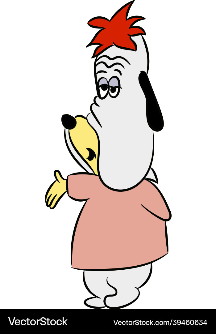 Droopy Geste Lizenzfreies Vektorbild - VectorStock