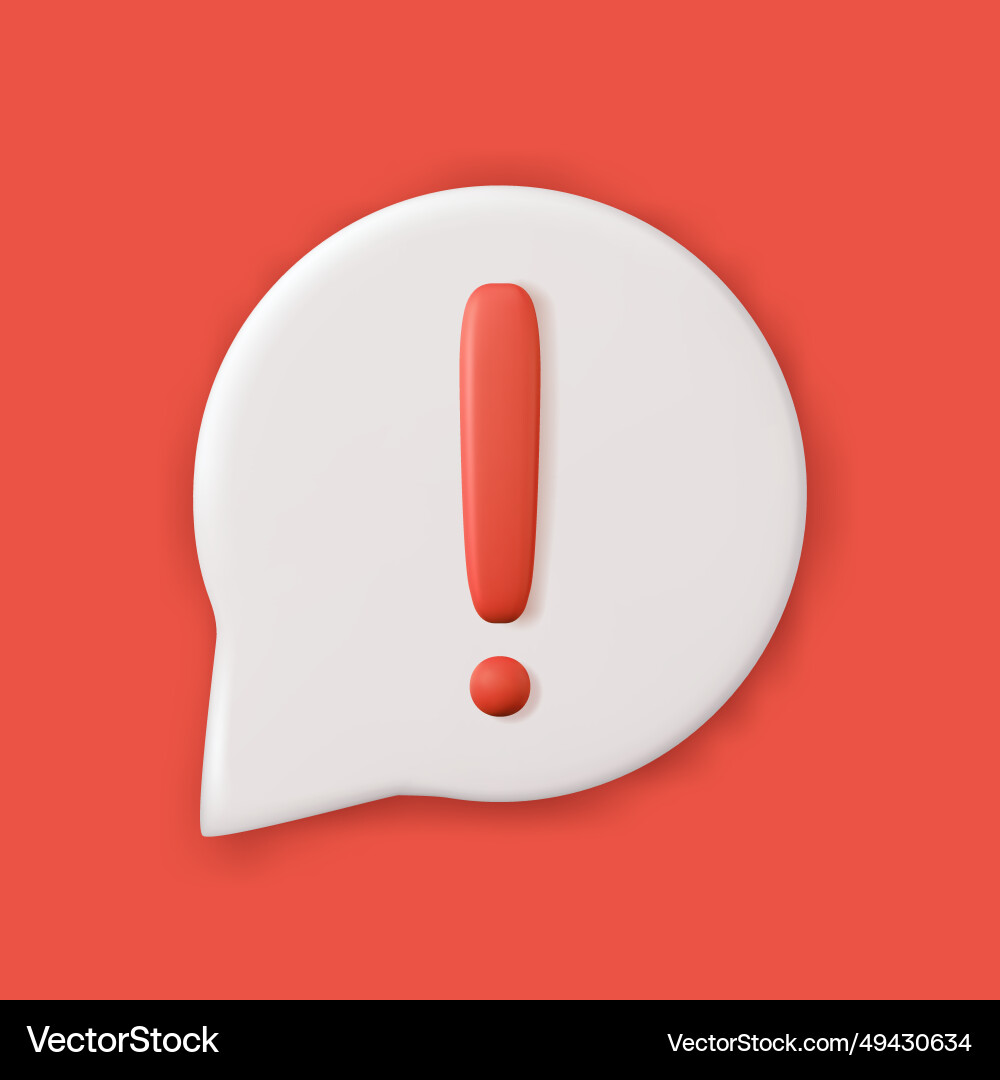 Red notification reminder icon Royalty Free Vector Image