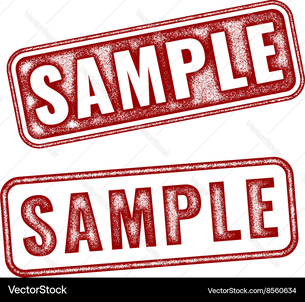 Two realistic sample grunge rubber stamps Vector Image