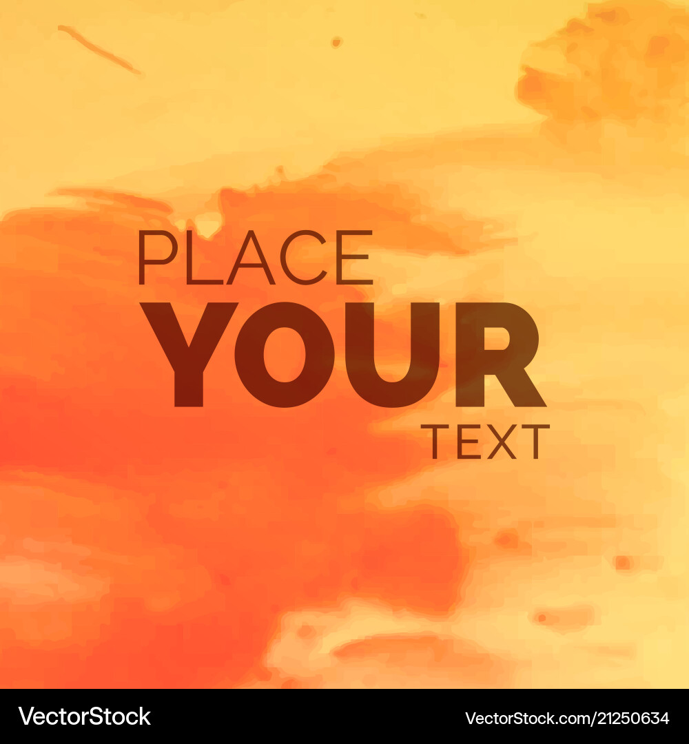 Watercolor template for your text Royalty Free Vector Image