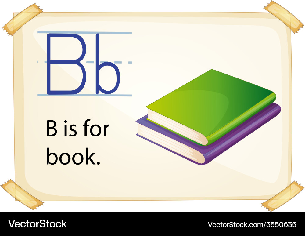 Alphabet b Royalty Free Vector Image - VectorStock