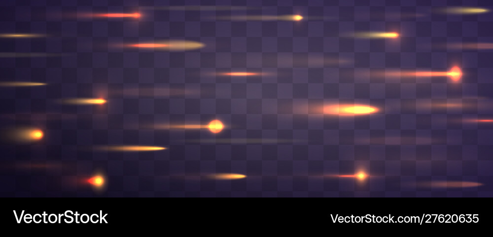 Meteor rain comets Royalty Free Vector Image - VectorStock