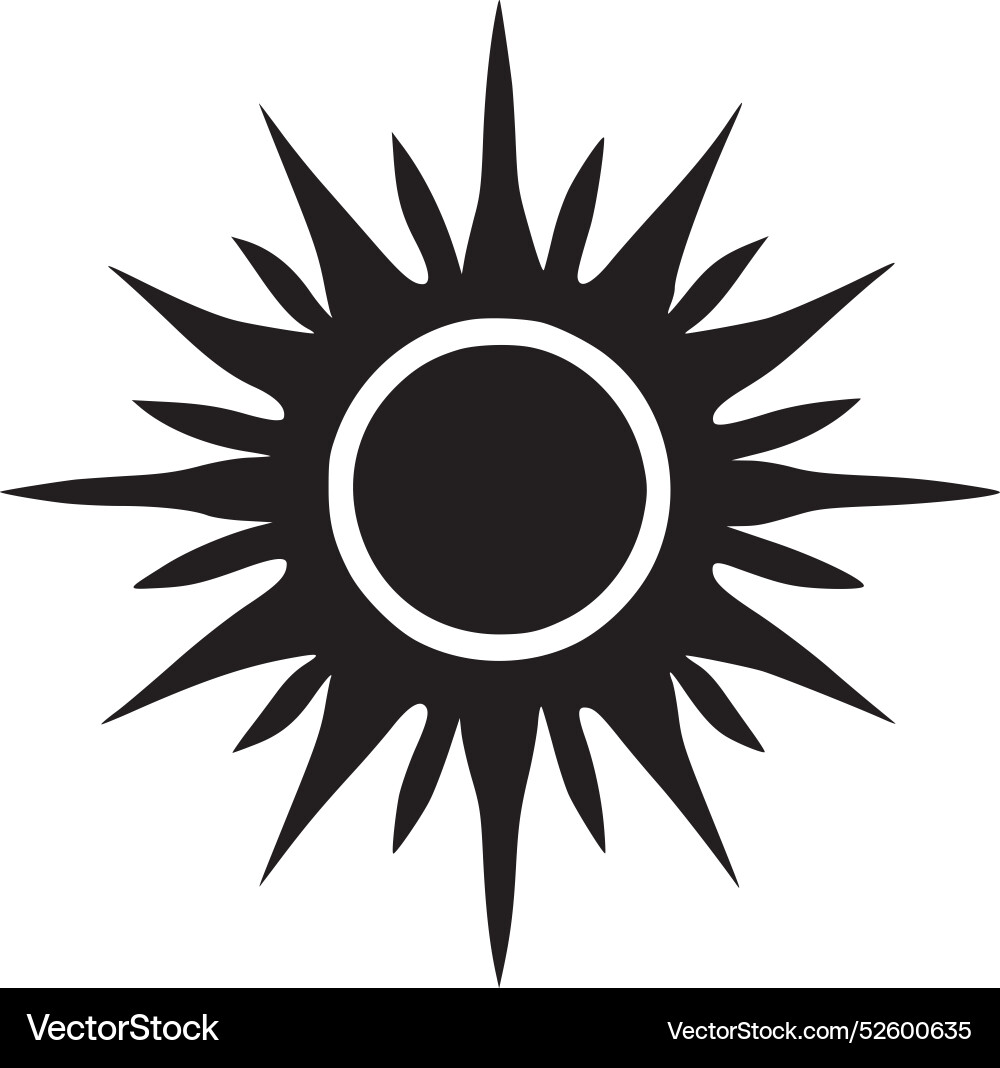 Sun - high quality logo - ideal for t-shirt Vector Image