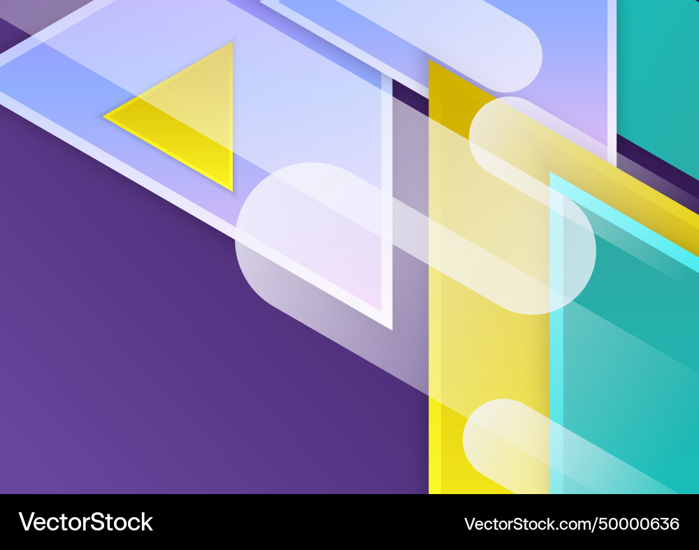 Abstract colorful geometric gradient background Vector Image