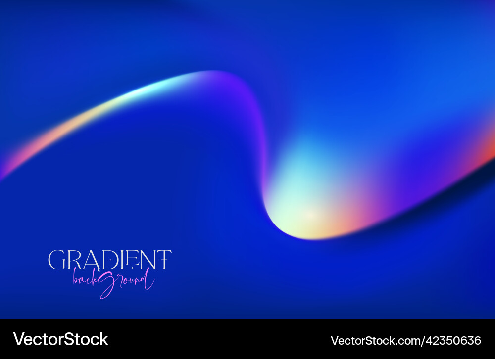 Abstract Fluid Rainbow Gradient Royalty Free Vector Image
