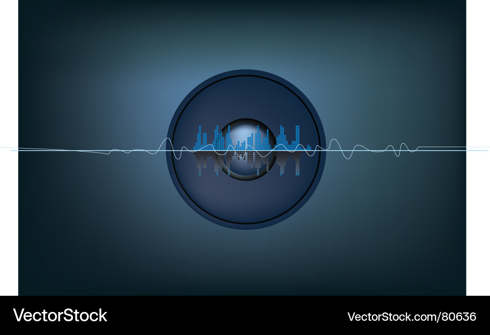 Abstract Sound Wave Background Royalty Free Vector Image