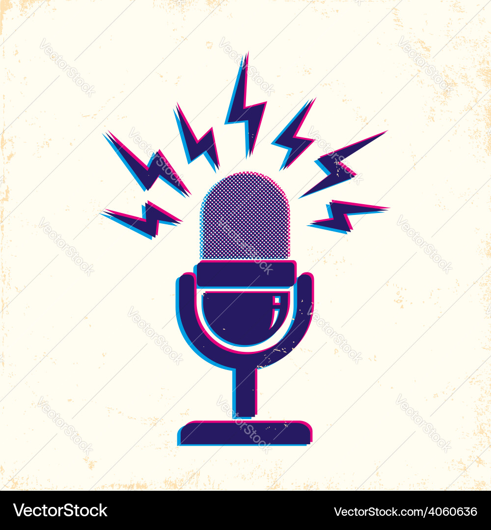 Microphone Royalty Free Vector Image - VectorStock