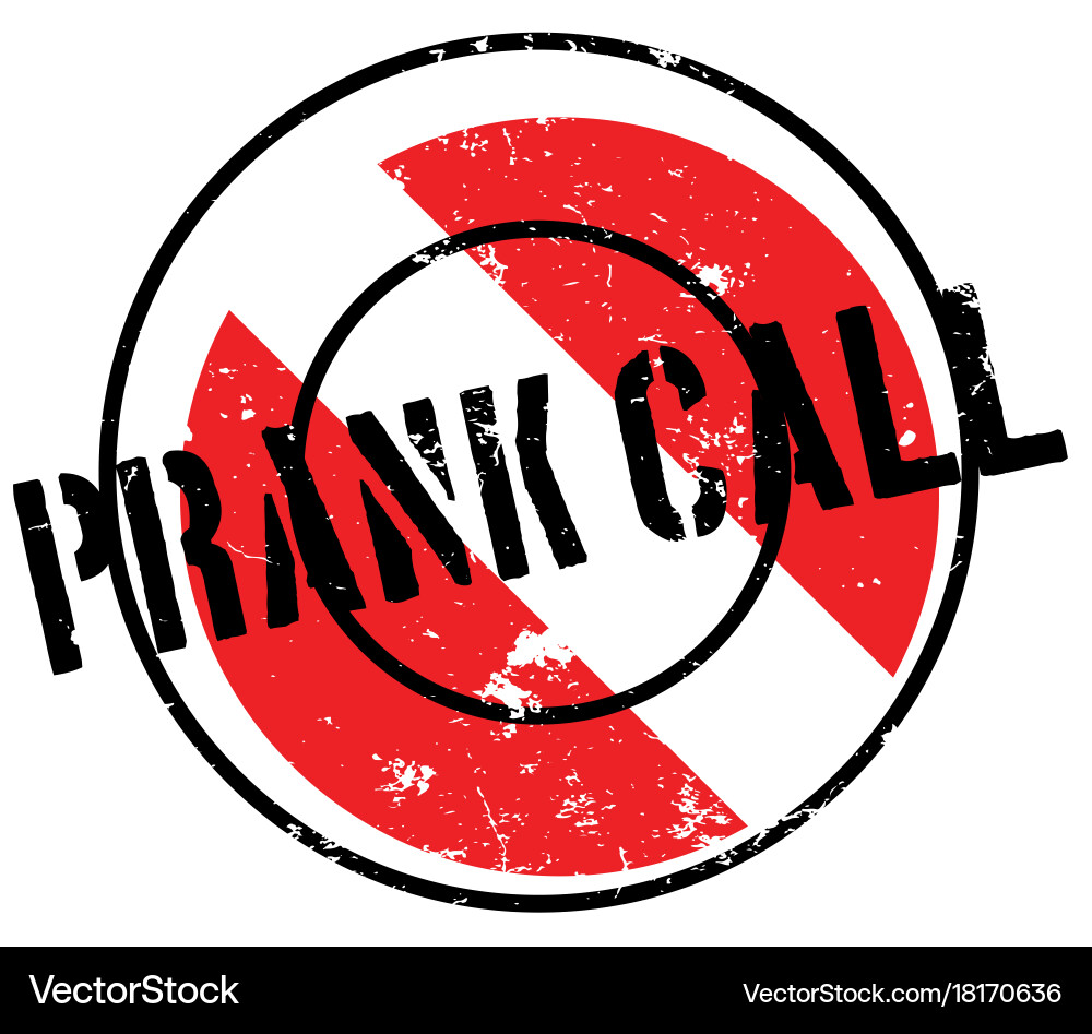Prank call rubber stamp Royalty Free Vector Image