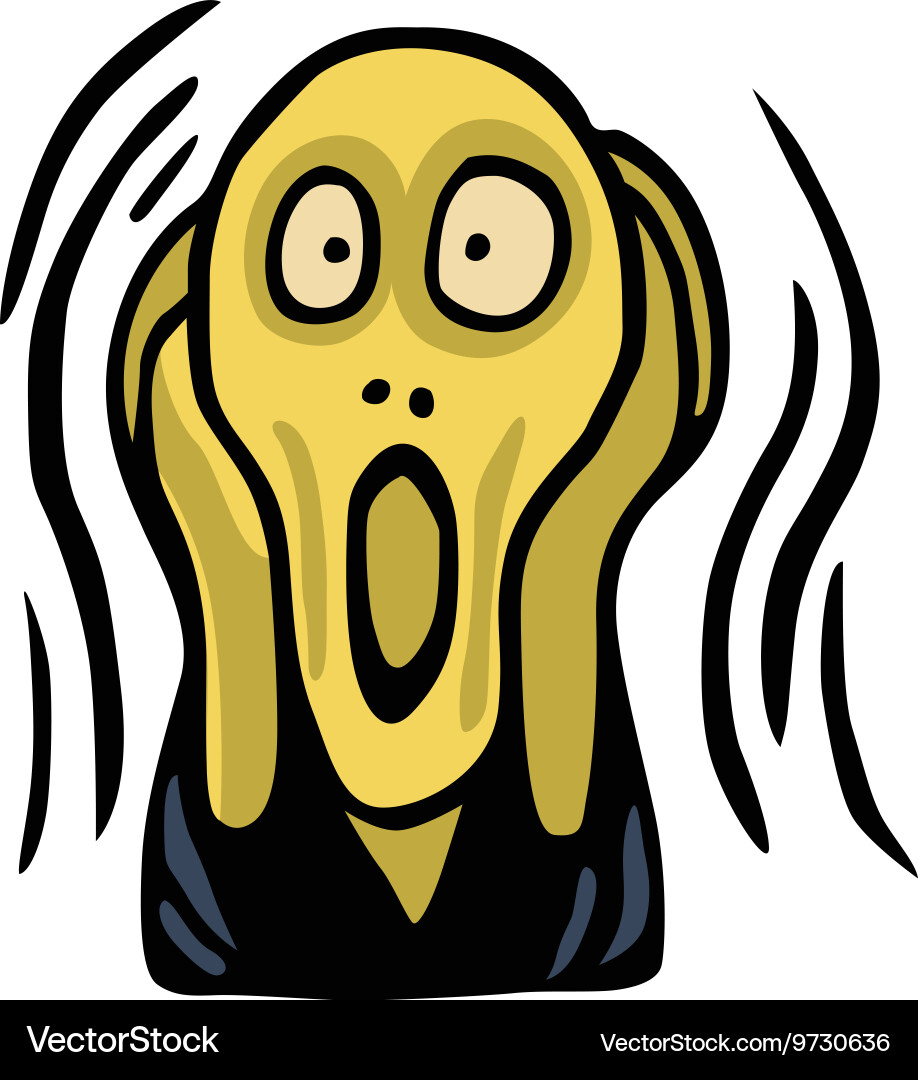 The Scream - Edvard Munch Royalty Free Vector Image