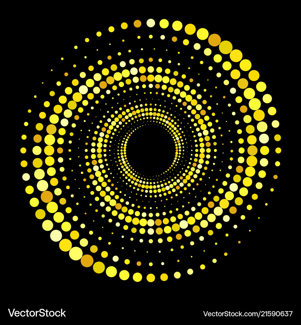 Gold Halftone Background Royalty Free Vector Image