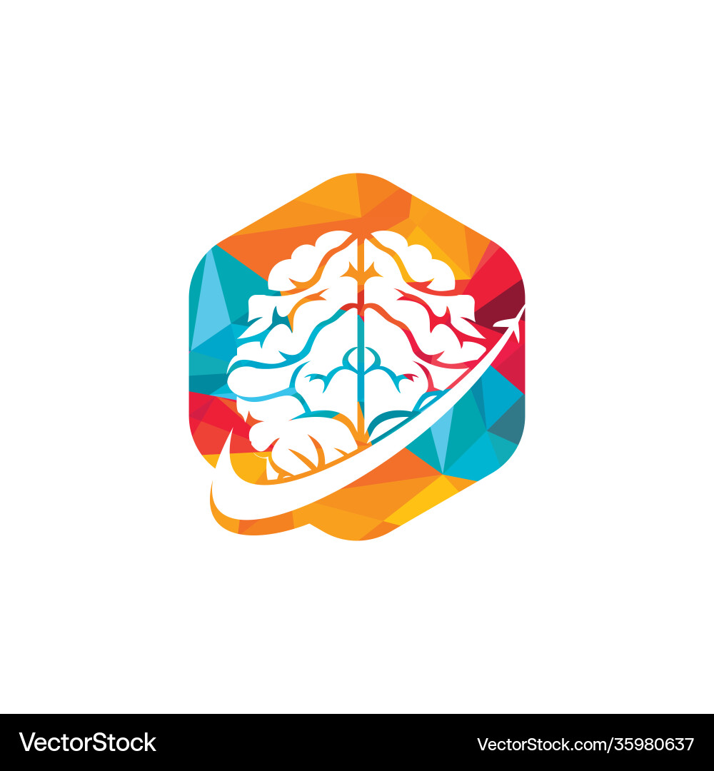 Smart travel logo design Royalty Free Vector Image