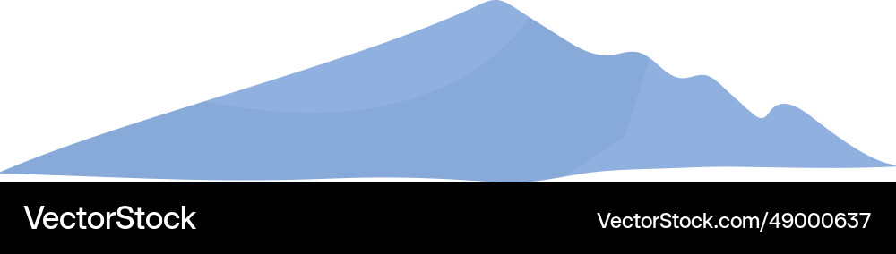 Snow covered mountain Royalty Free Vector Image