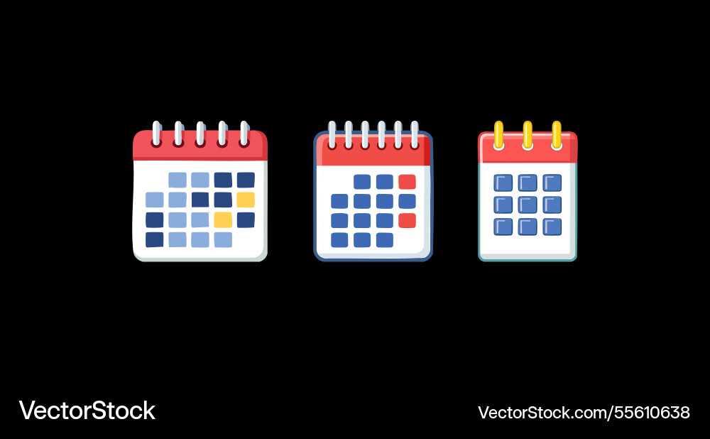Basic calendar date icon Royalty Free Vector Image