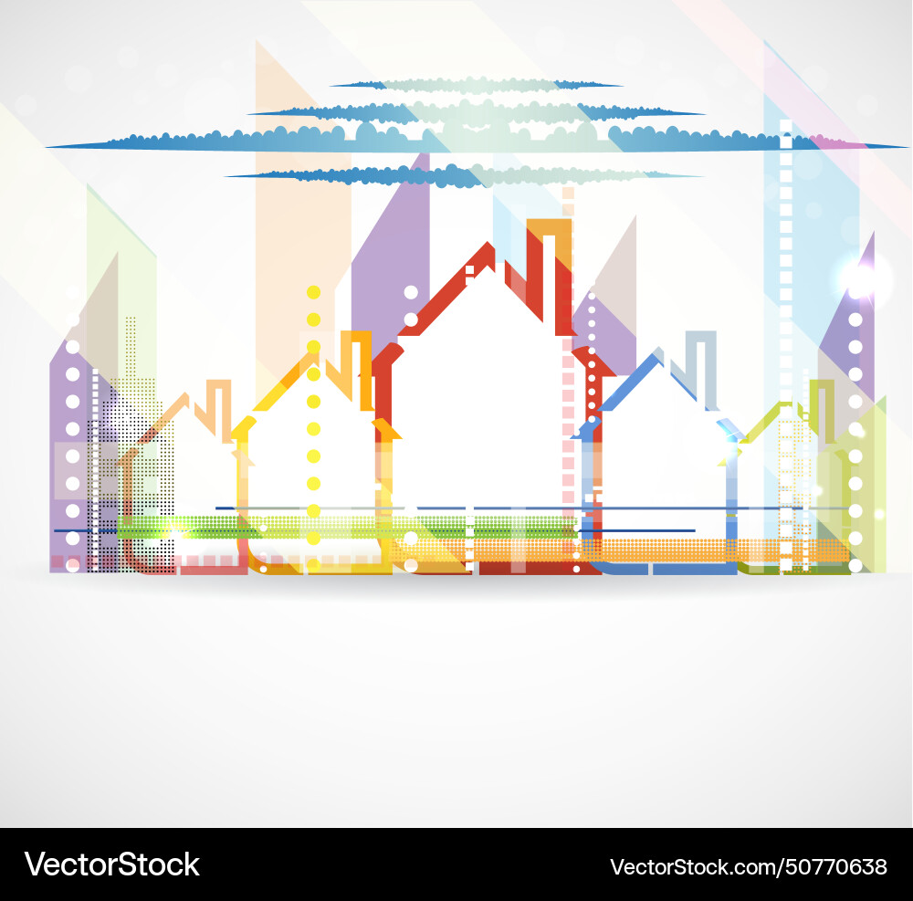 City landscape Royalty Free Vector Image - VectorStock