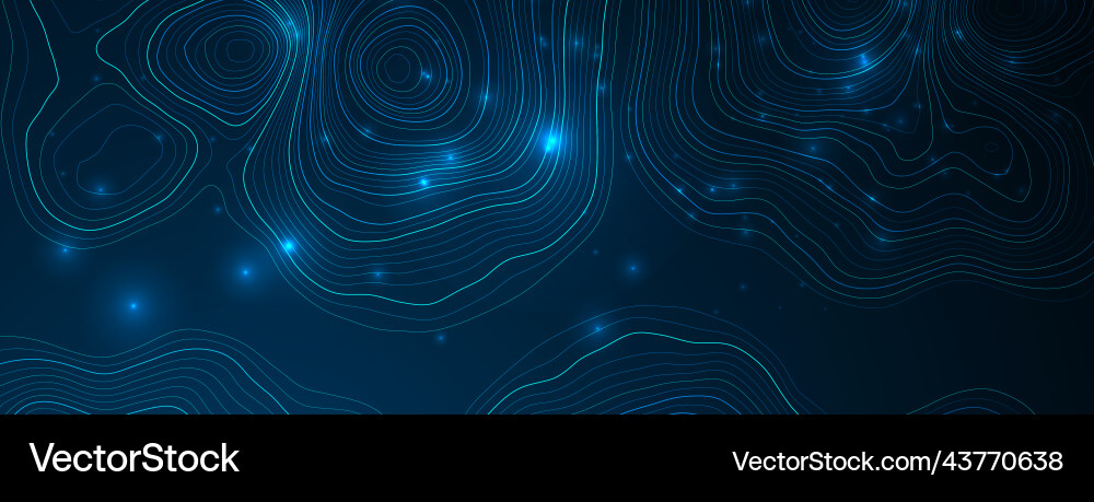 Landscape geodesy topography map background line Vector Image