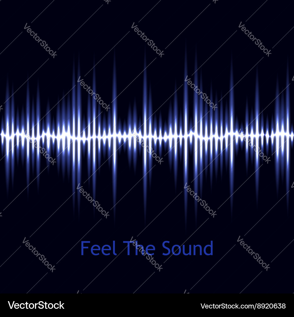 Music background sound wave audio Royalty Free Vector Image