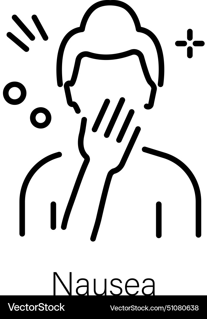 Nausea Royalty Free Vector Image - VectorStock