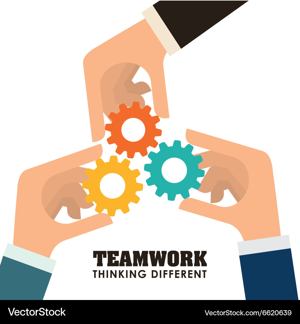 Business teamwork and leadership Royalty Free Vector Image