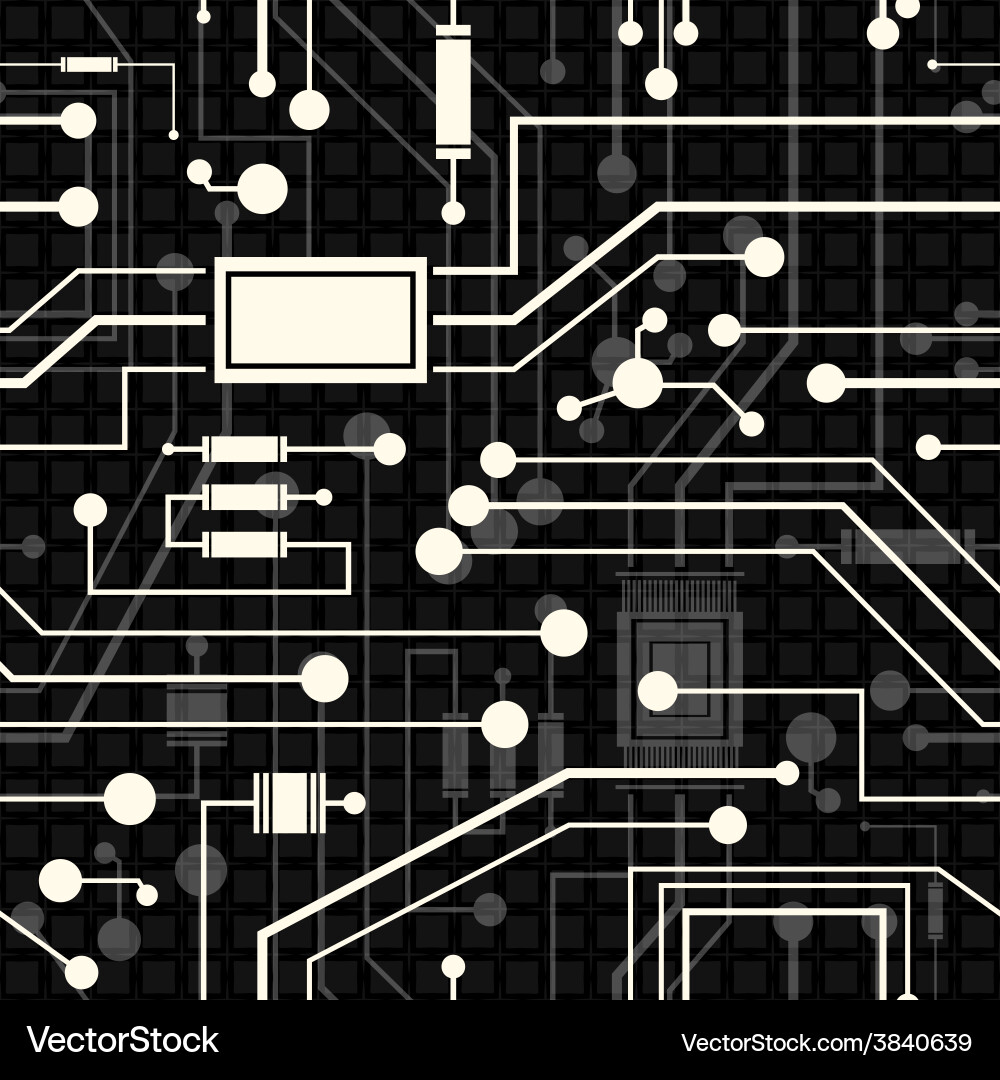 Electronic Circuit Board Pattern Royalty Free Vector Image