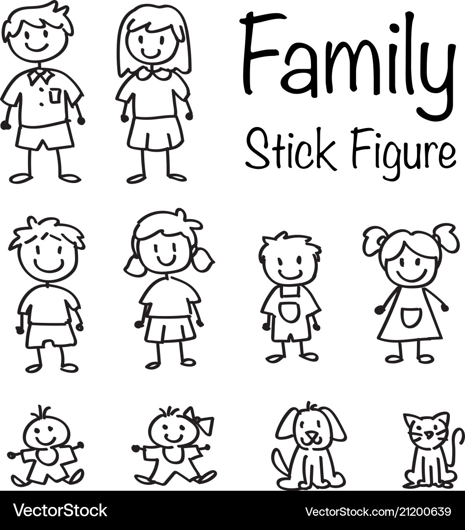 Cute Stick Figure Vector Images Over 3100