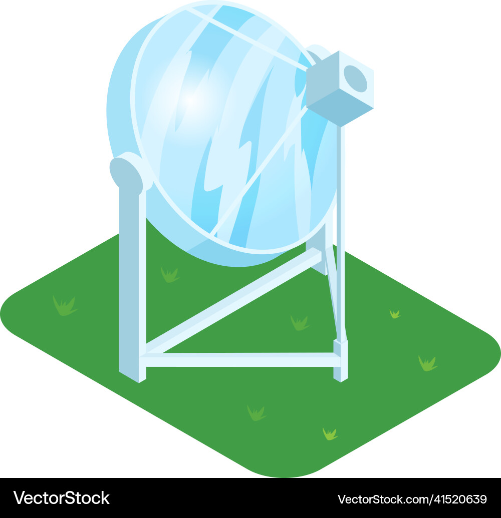 Mirror power system composition Royalty Free Vector Image