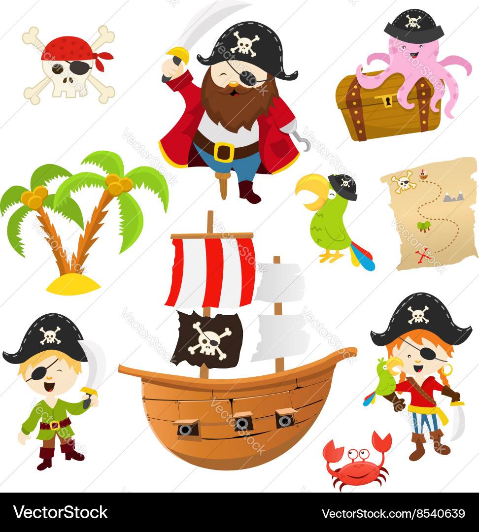 Piratenkinder Vector Images (über 5,400)