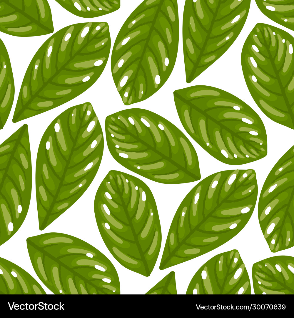 Repeated seamless pattern green tea Royalty Free Vector