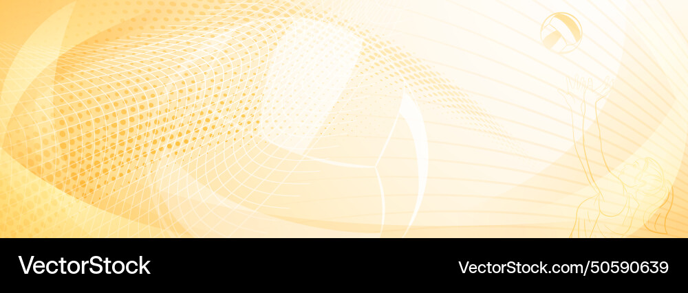 Volleyball themed background Royalty Free Vector Image