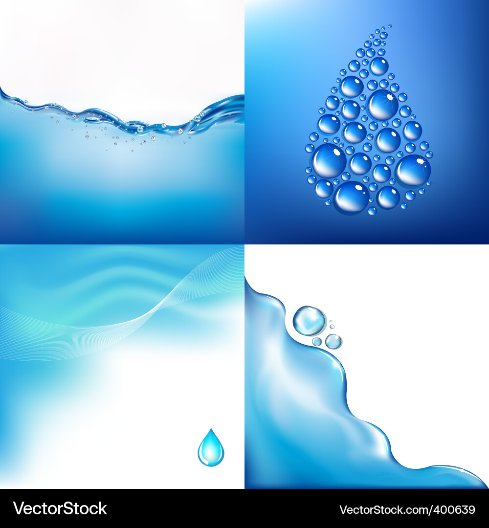 Water background Royalty Free Vector Image - VectorStock