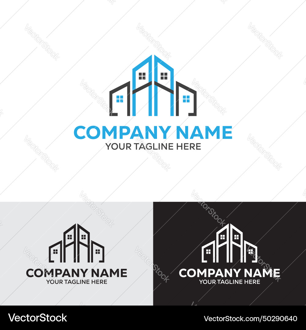 Aa or ar letter architect logo Royalty Free Vector Image