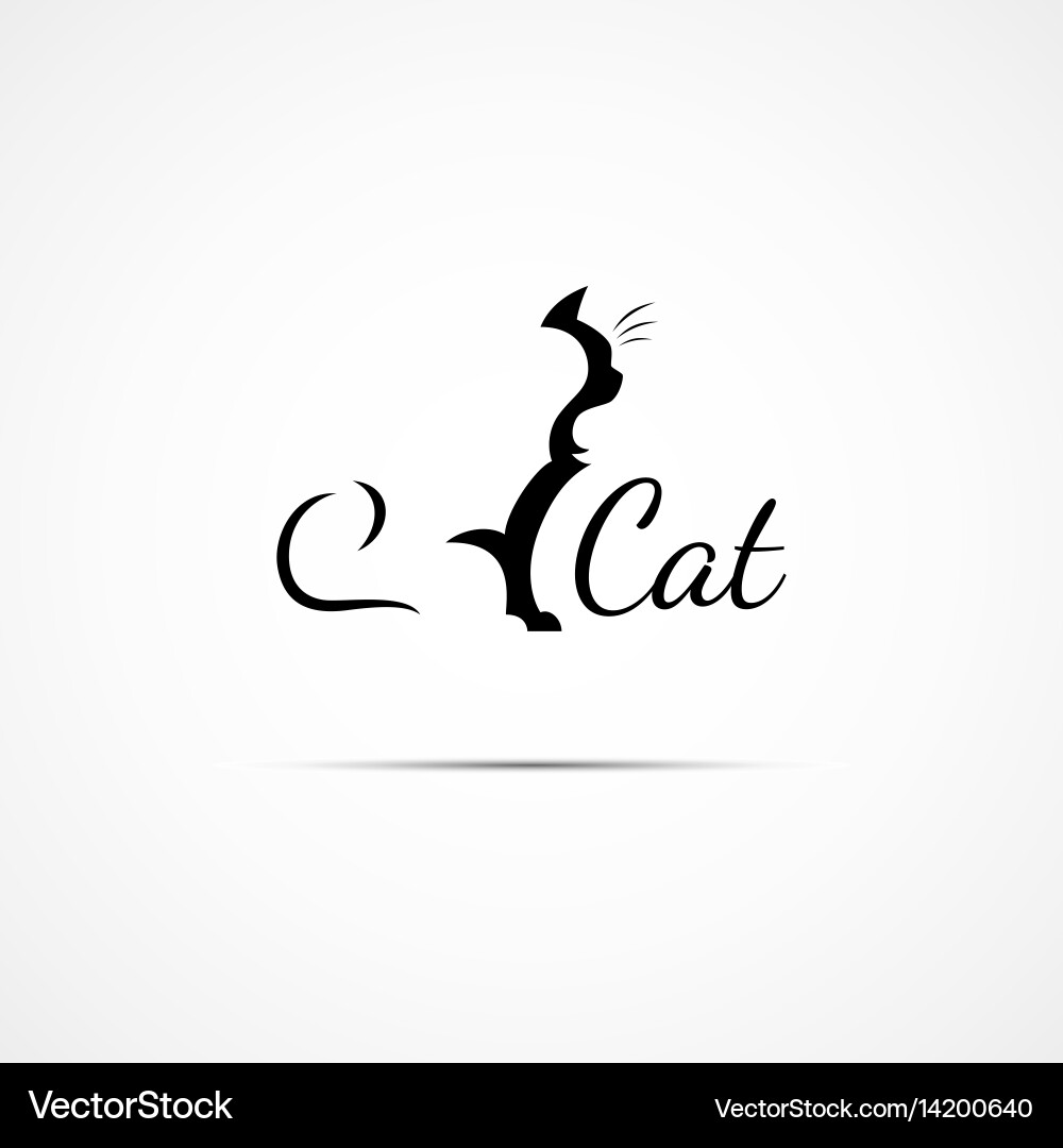 Cat logo Royalty Free Vector Image - VectorStock