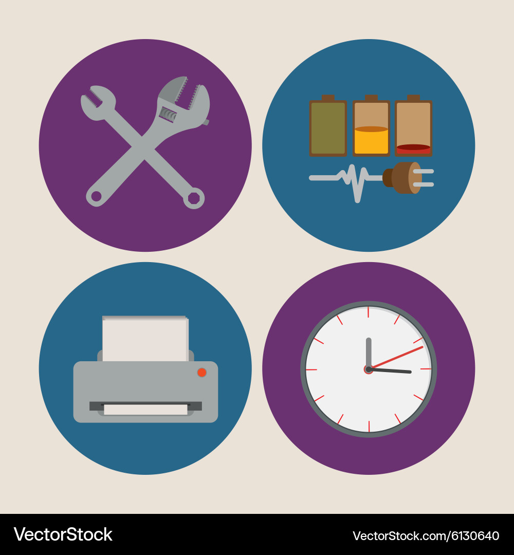 Icon set design Royalty Free Vector Image - VectorStock